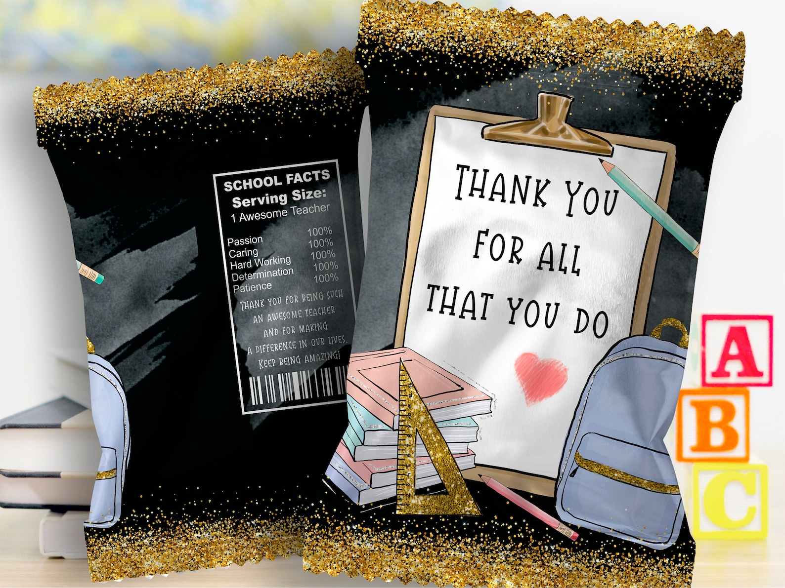 Teacher Appreciation Bundle Teacher Appreciation Chip Bag - Etsy