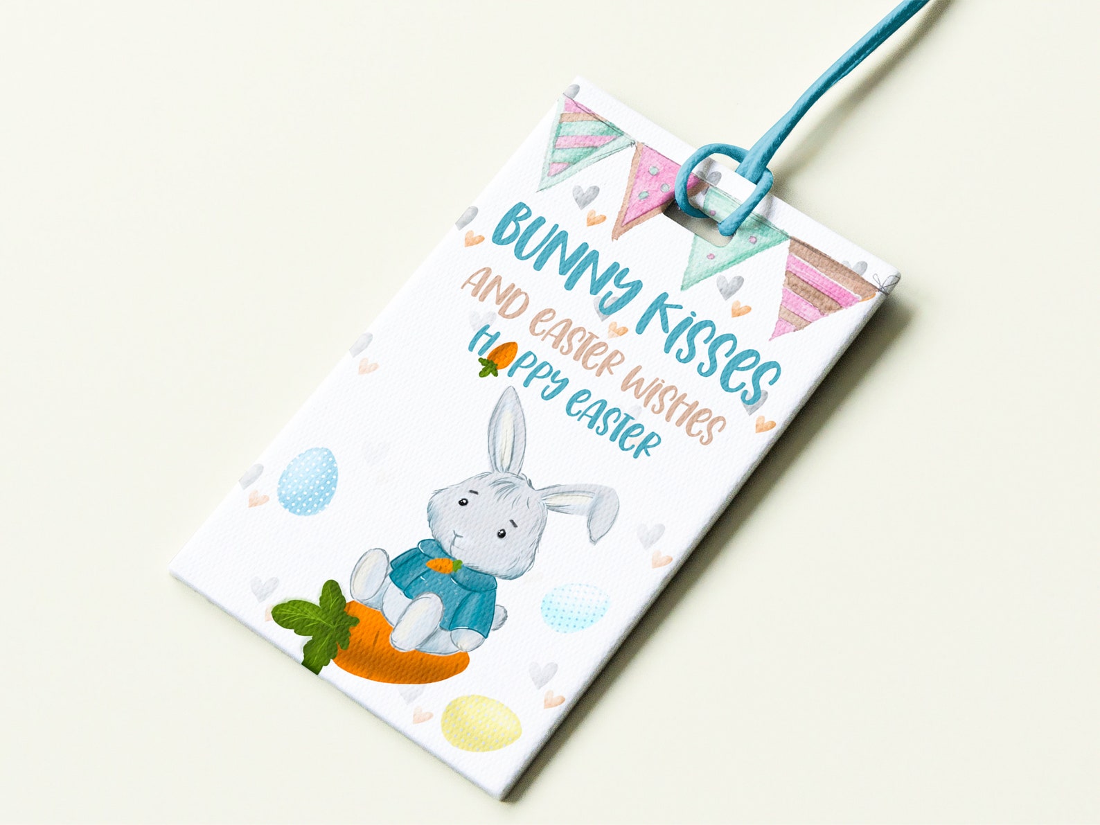 Easter Bunny Favor Tags, Easter Bunny Thanks Tags, Easter Party Favors ...