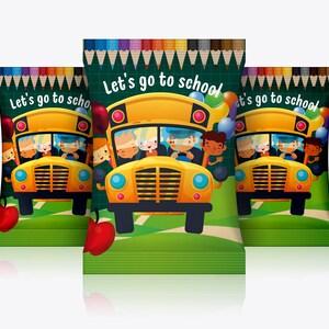 Back to School Bundle, Let's Go to School Chip Bag Wrapper, Back to ...