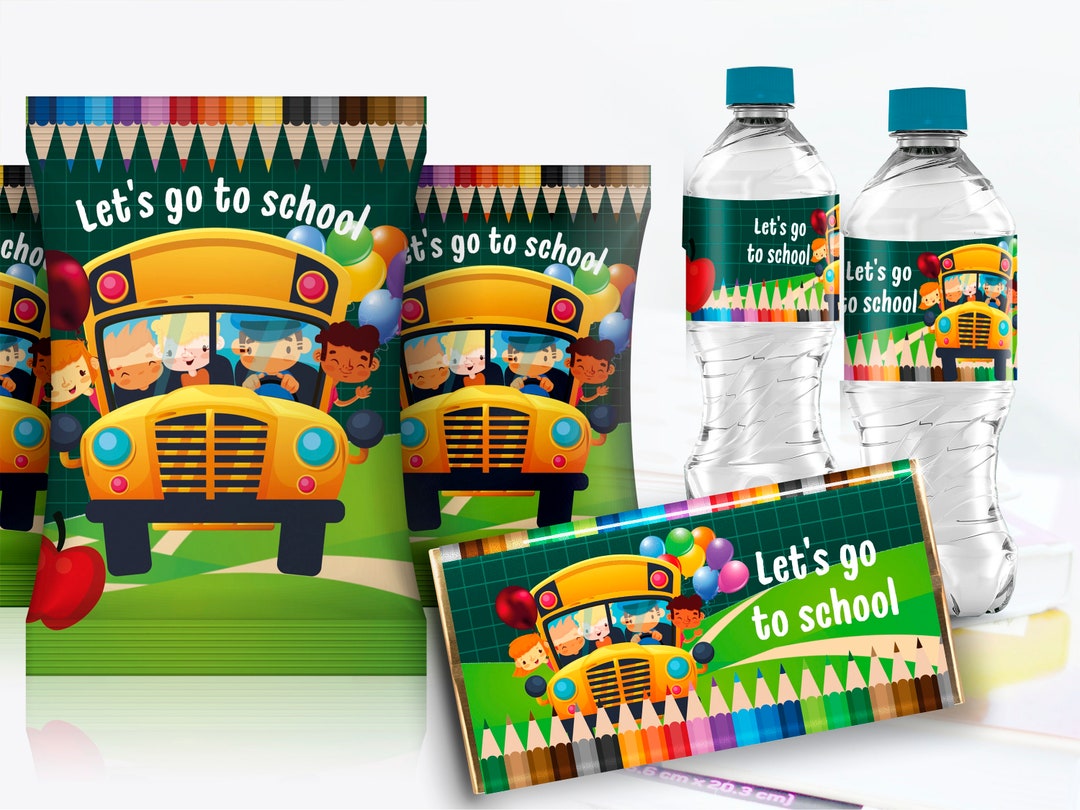 Back to School Bundle, Let's Go to School Chip Bag Wrapper, Back to ...