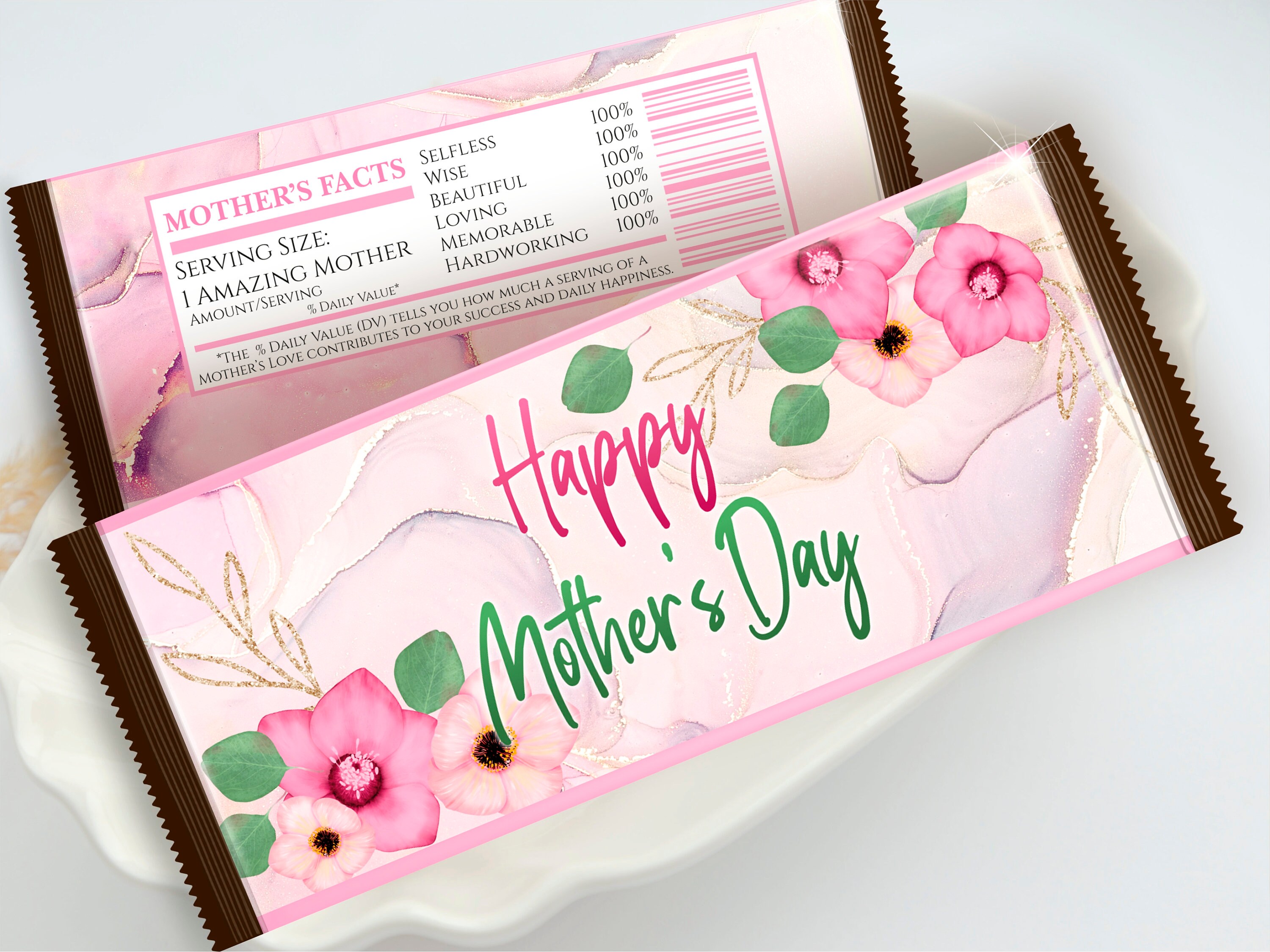 Mother's Day Candy Bar Wrapper Printable Mothers Day - Etsy Australia