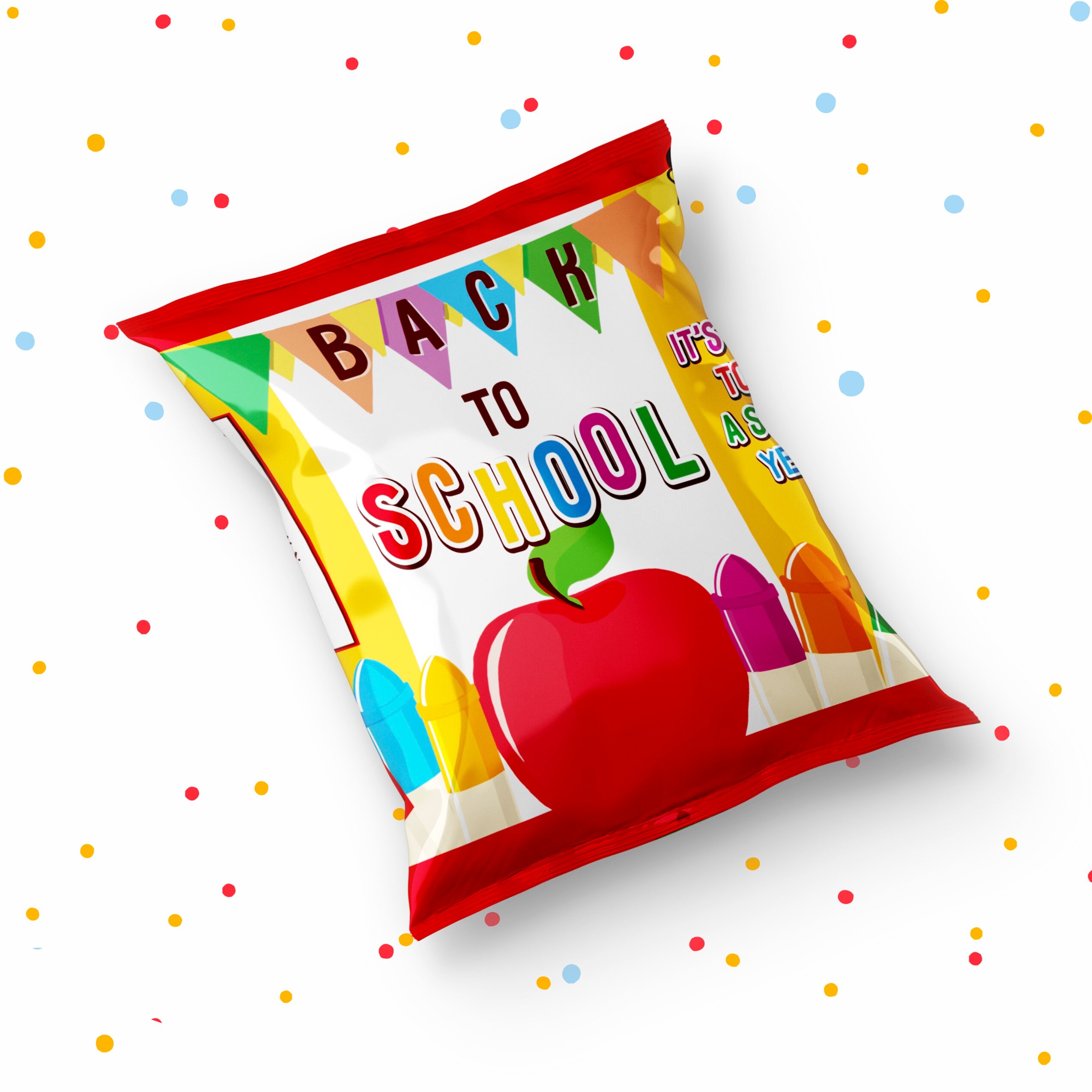 Back to School Chip Bag Wrapper, Back to School Printables, Back to ...