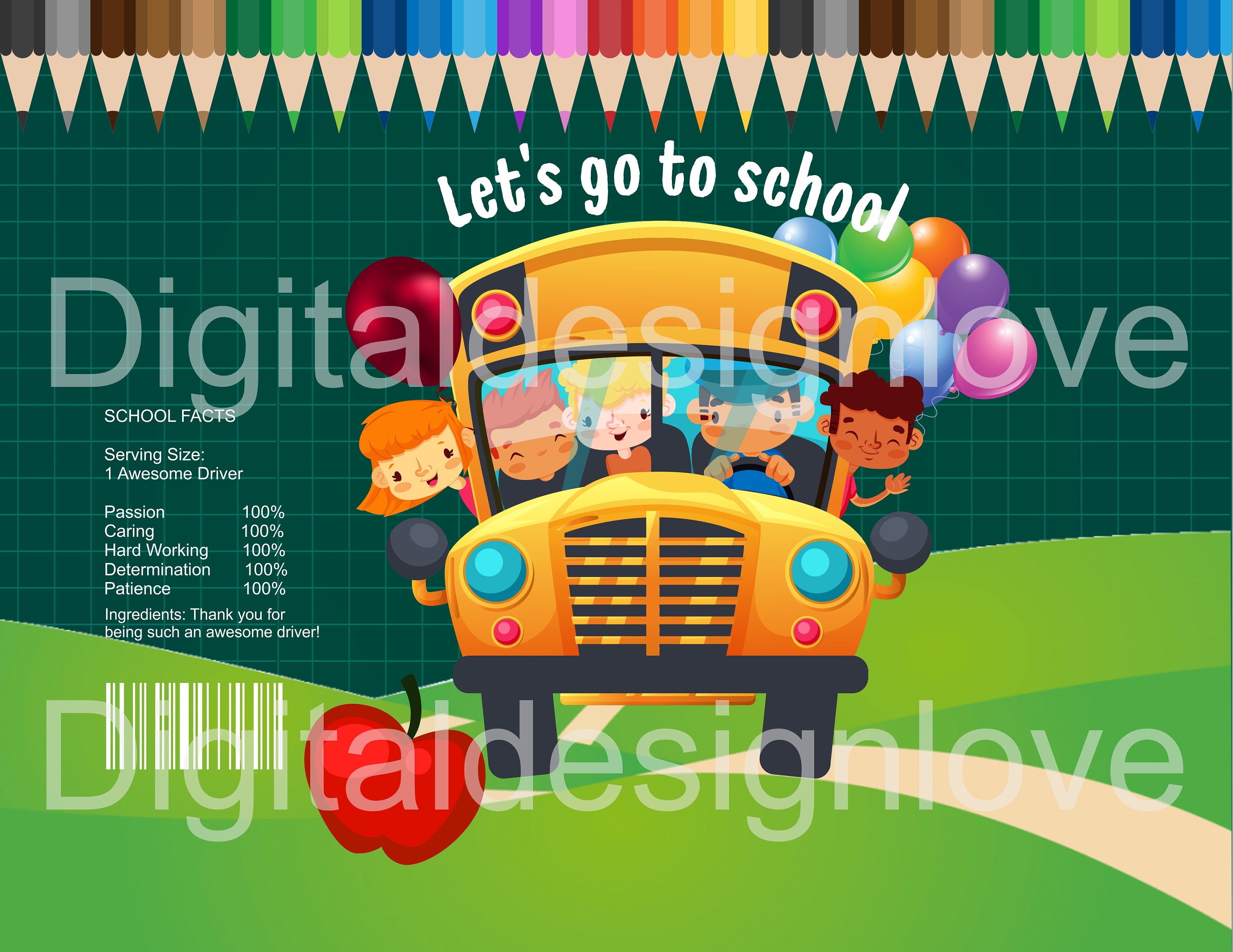 School Bus Driver Appreciation Chip Bag Printable Bus Driver ...