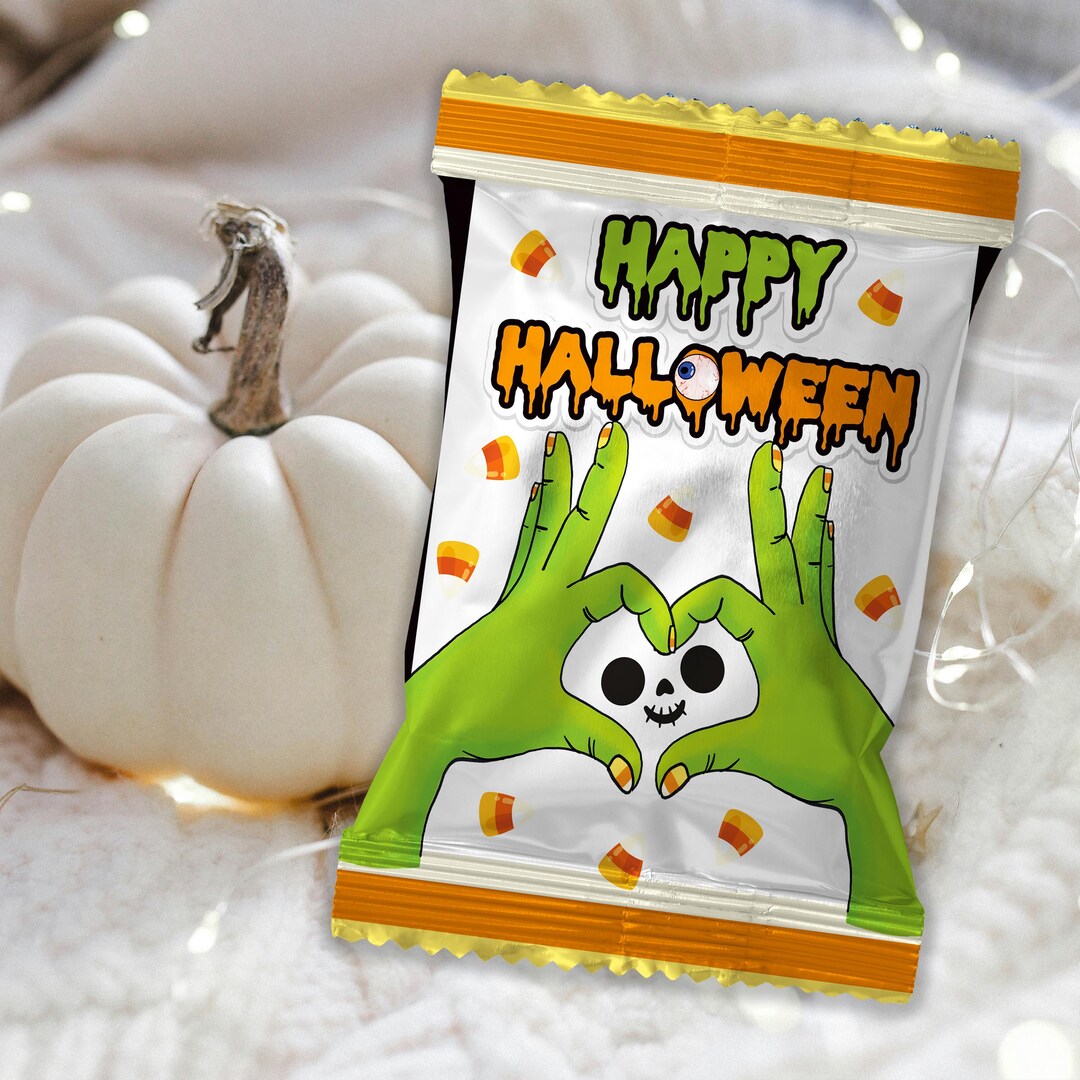 Halloween Chip Bags, Halloween Printable, Trick or Treat Chip Labels ...