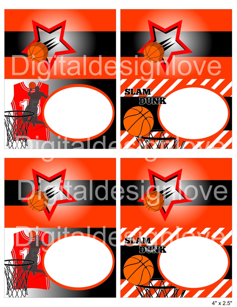 Basketball Food Tent Labels Basketball Place Cards Basketball - Etsy
