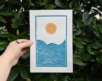 Wood & Linocut Prints - Etsy