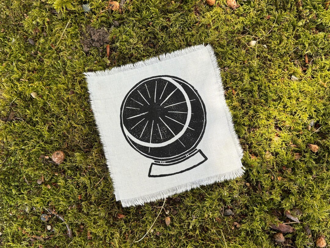 Crystal Ball Patch | Original Handmade Stamped Sew-on Patch | Thyme ...