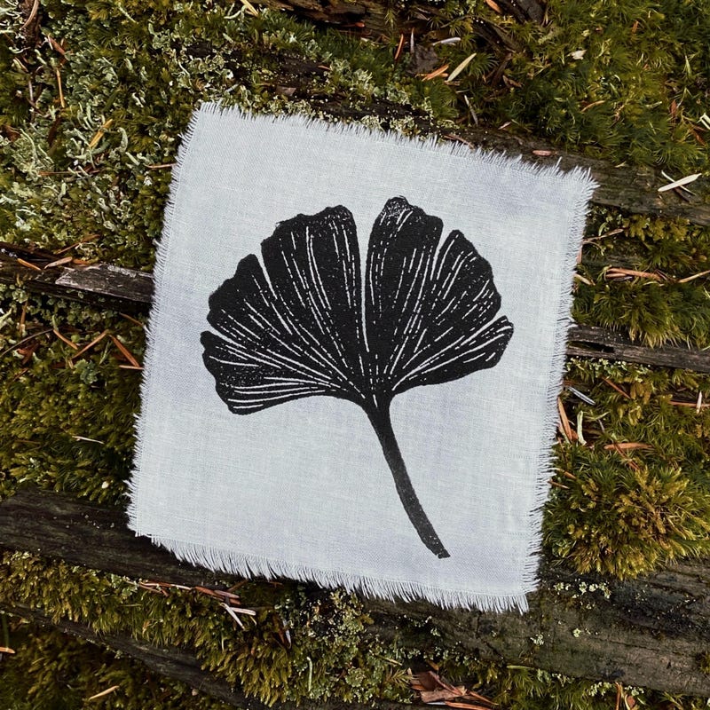 Ginkgo Leaf Fabric - Etsy