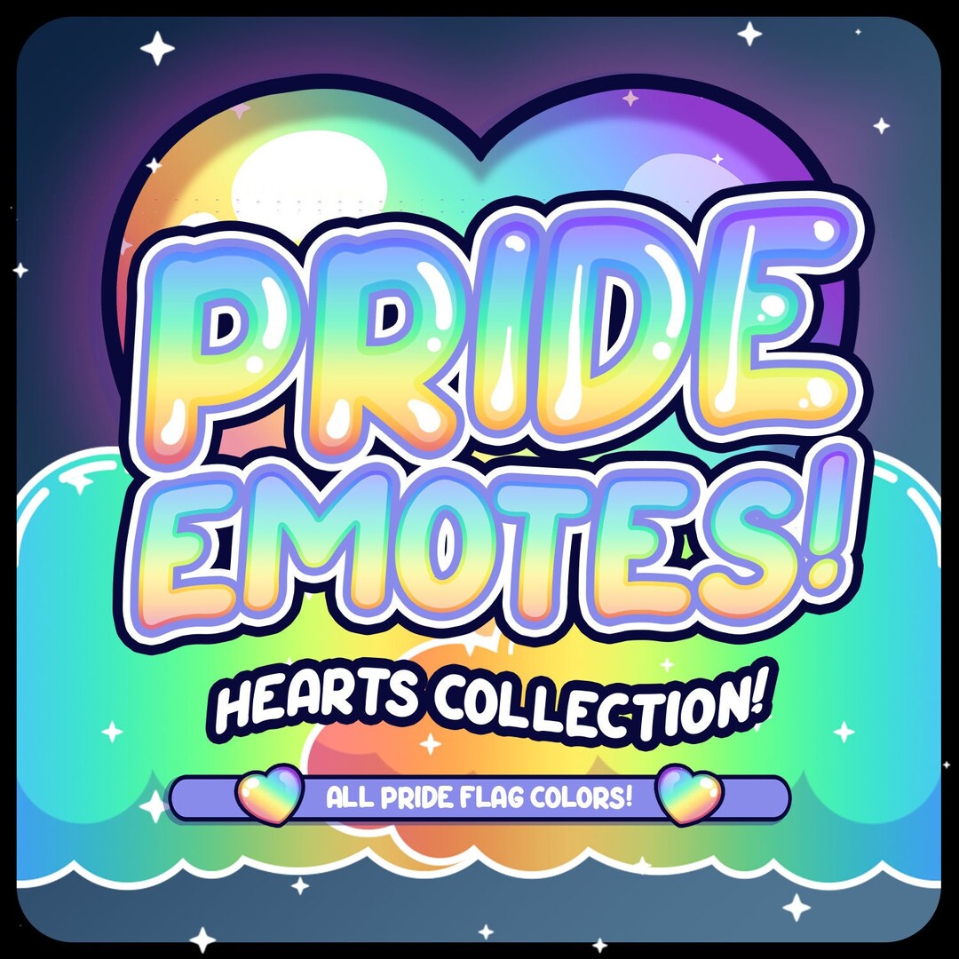 Pride Emotes | Heart Collection! - Etsy