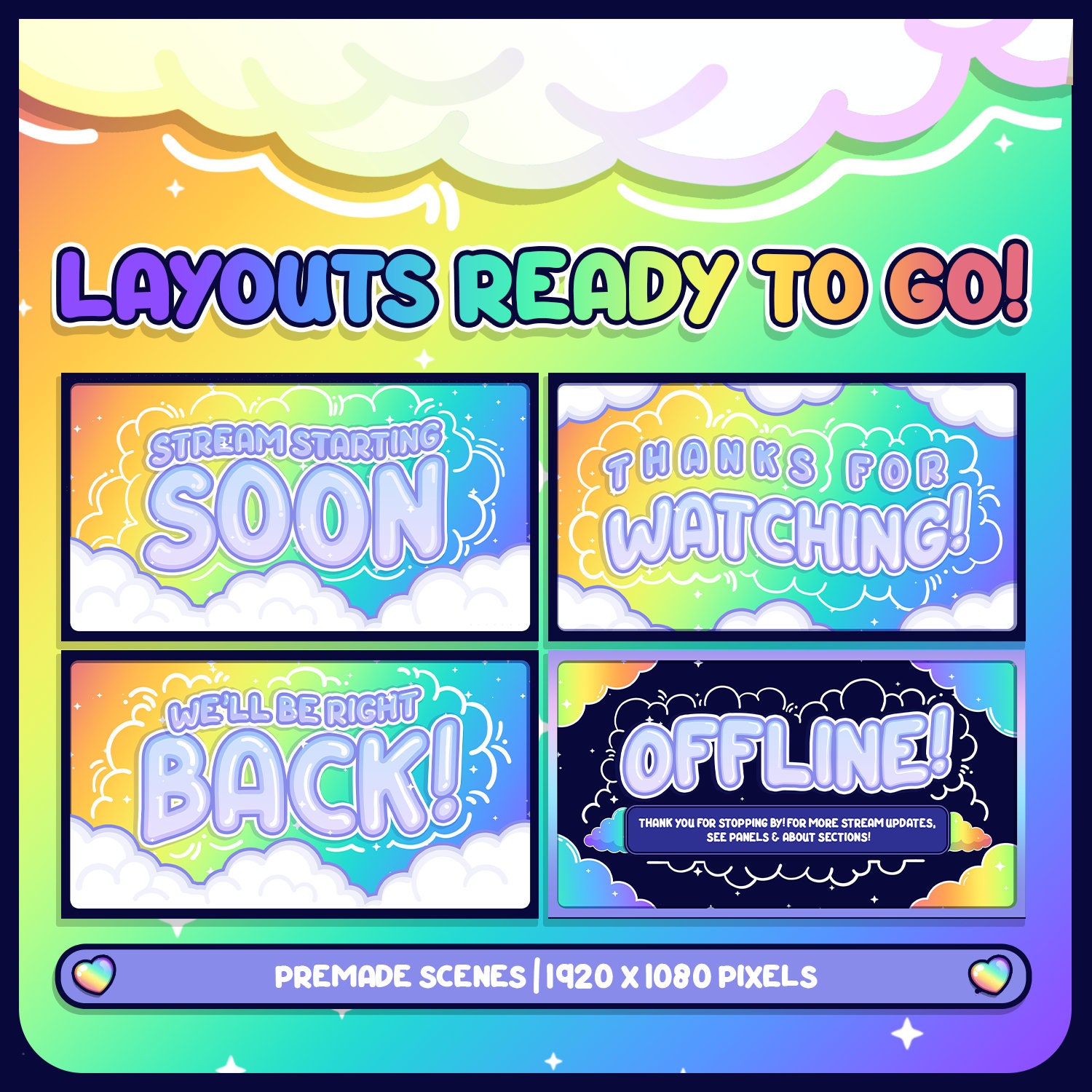 Pride Cloud Layout - Etsy