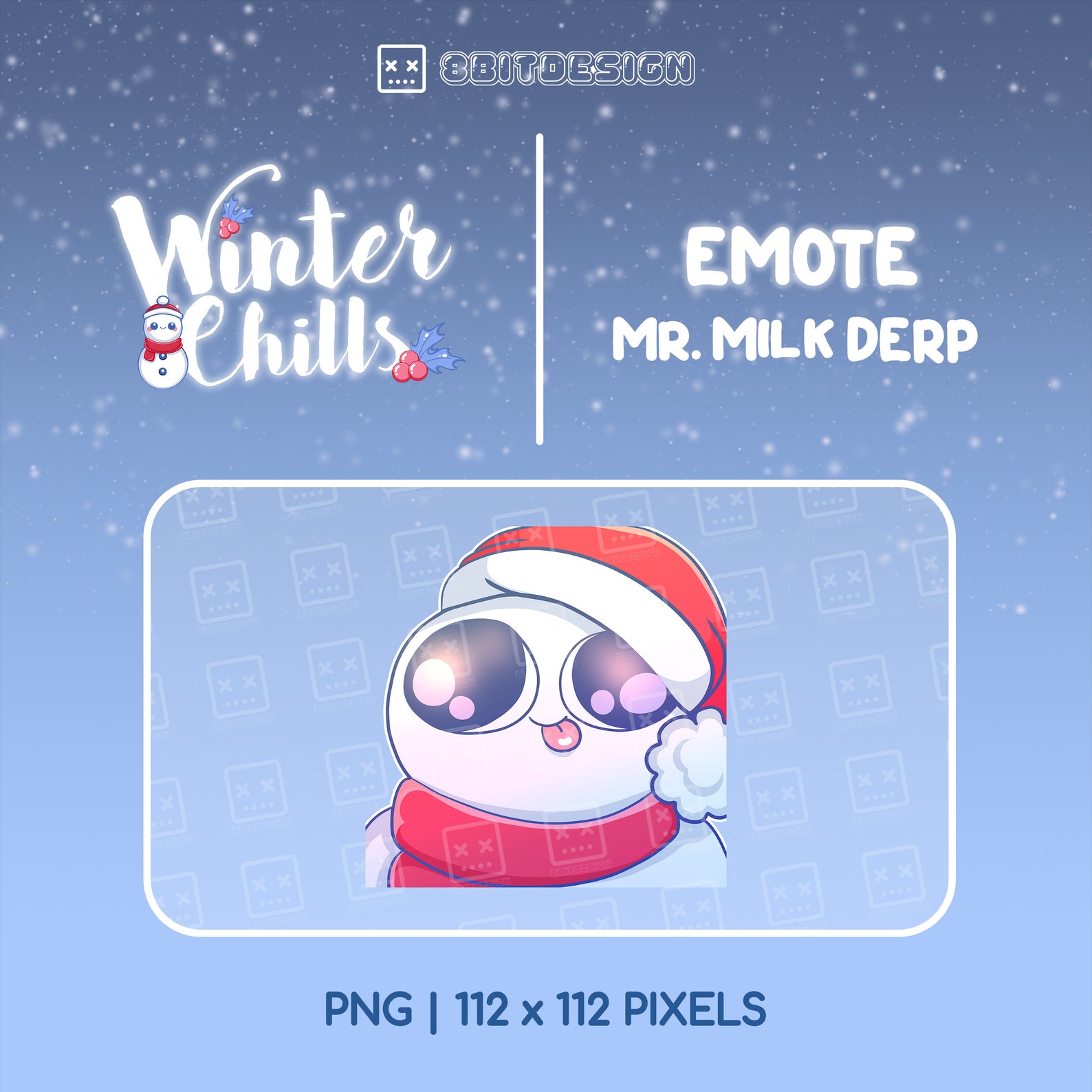 Winter Emote Derpy Mr. Milk - Etsy