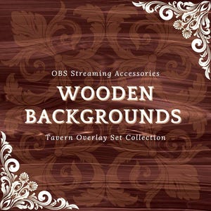 Wooden Backgrounds Tavern Overlay Collection OBS Backgrounds - Etsy