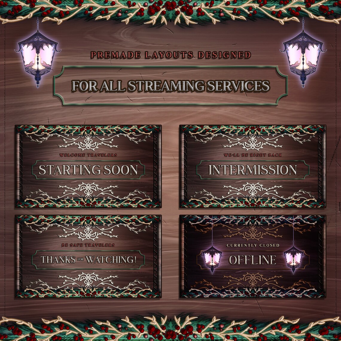 Tavern Overlay | Winter Festival Layout | Streaming Overlays ...