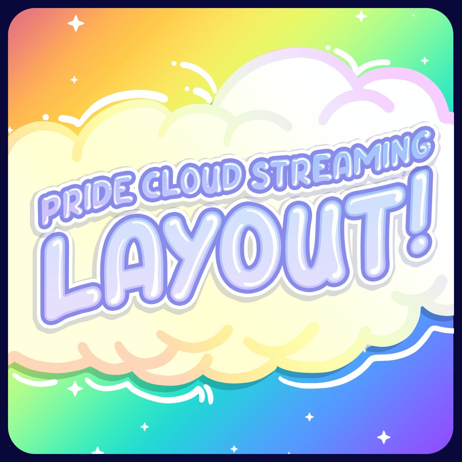 Pride Cloud Layout - Etsy