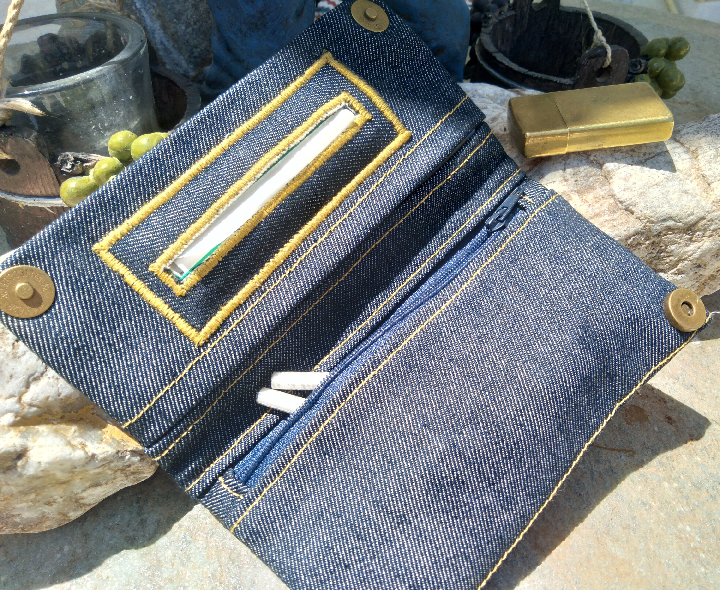 Rolling Tobacco Case Tapestry Fabric Denim Fabric Smoke - Etsy UK