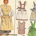 Pattern Set of Aprons, Bib With Criss Cross Back Straps, Pullover Apron ...