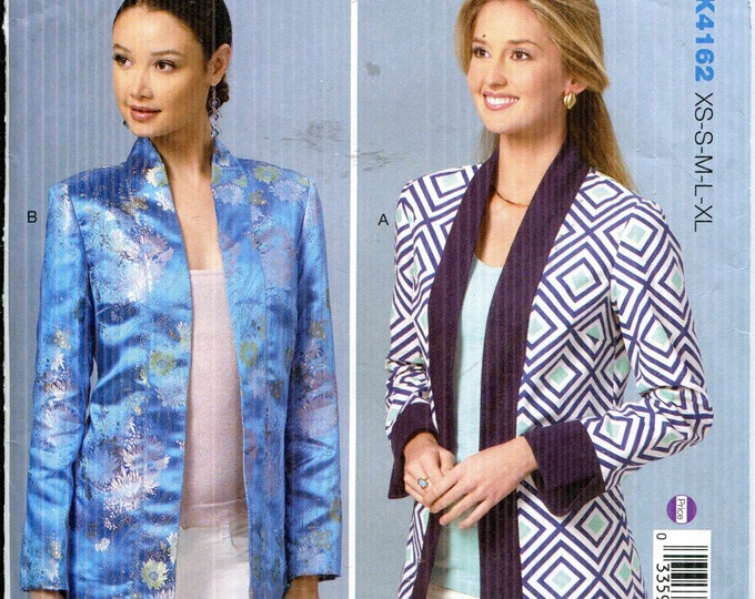 Pattern Misses' Semi Fitted, Unlined Jackets With No Closure, Collar ...