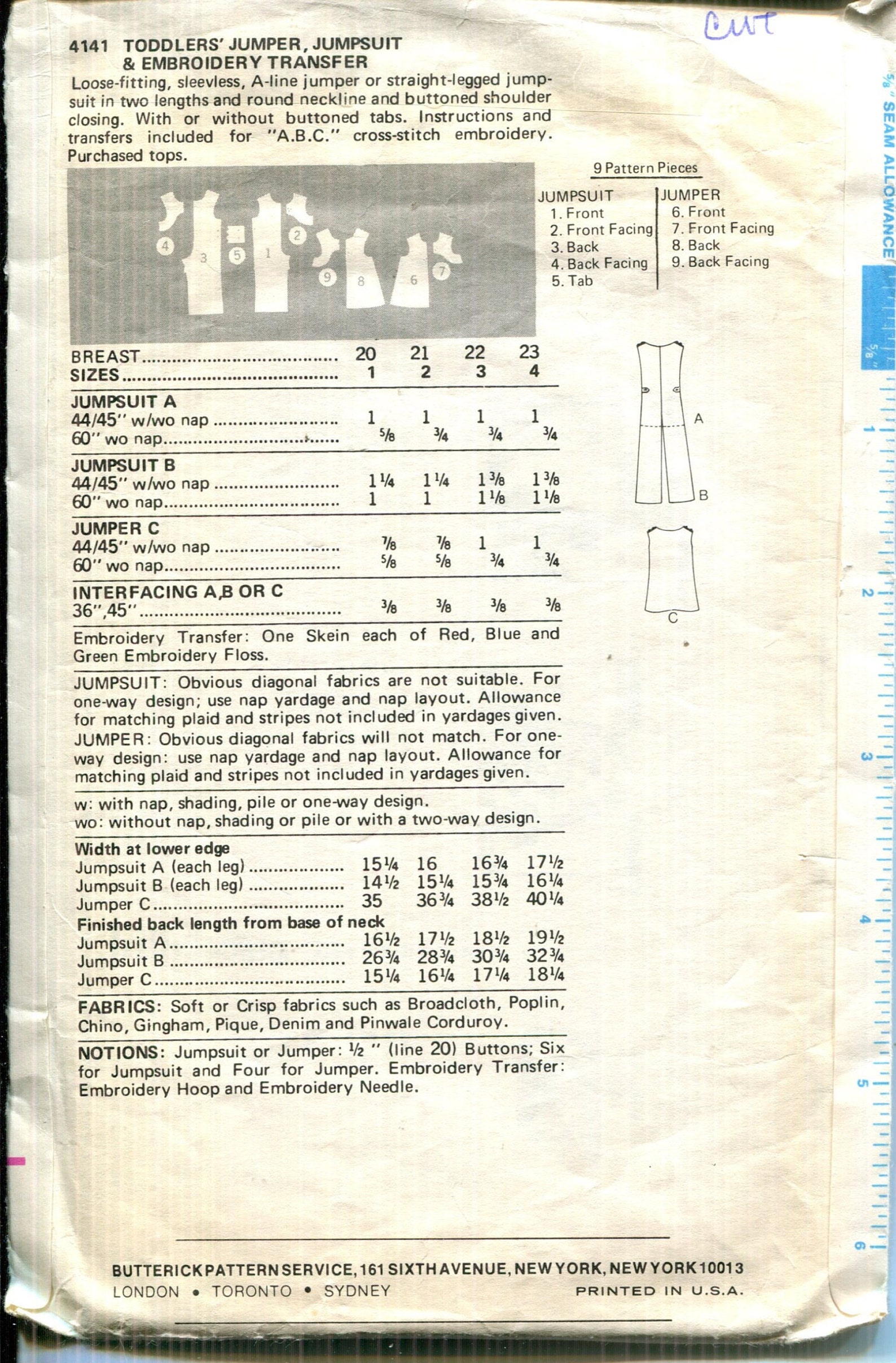 Pattern Toddlers' and Child's A Line Jumper Pull on - Etsy