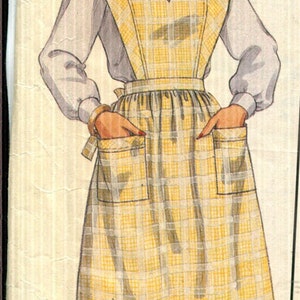 Pattern Set of Aprons, Bib With Criss Cross Back Straps, Pullover Apron ...
