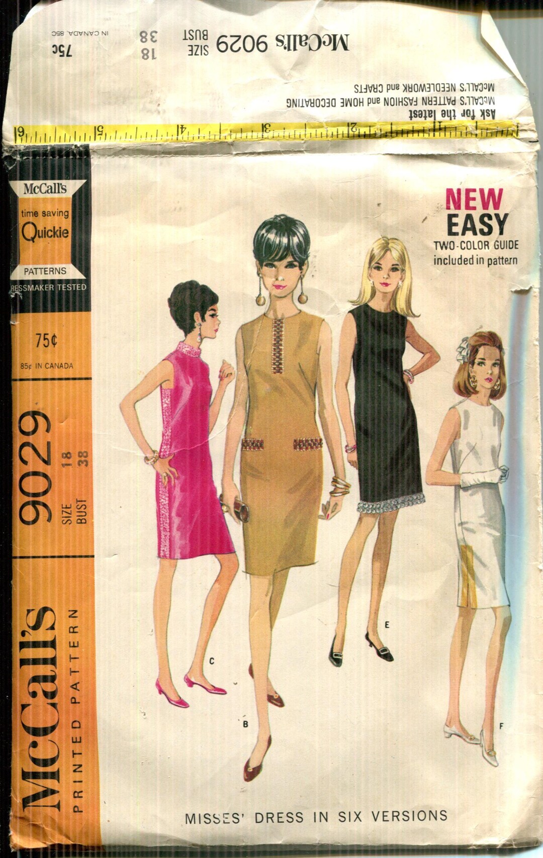 Misses Slim Dress With Three Sections, Squared Armholes, Back Zipper ...