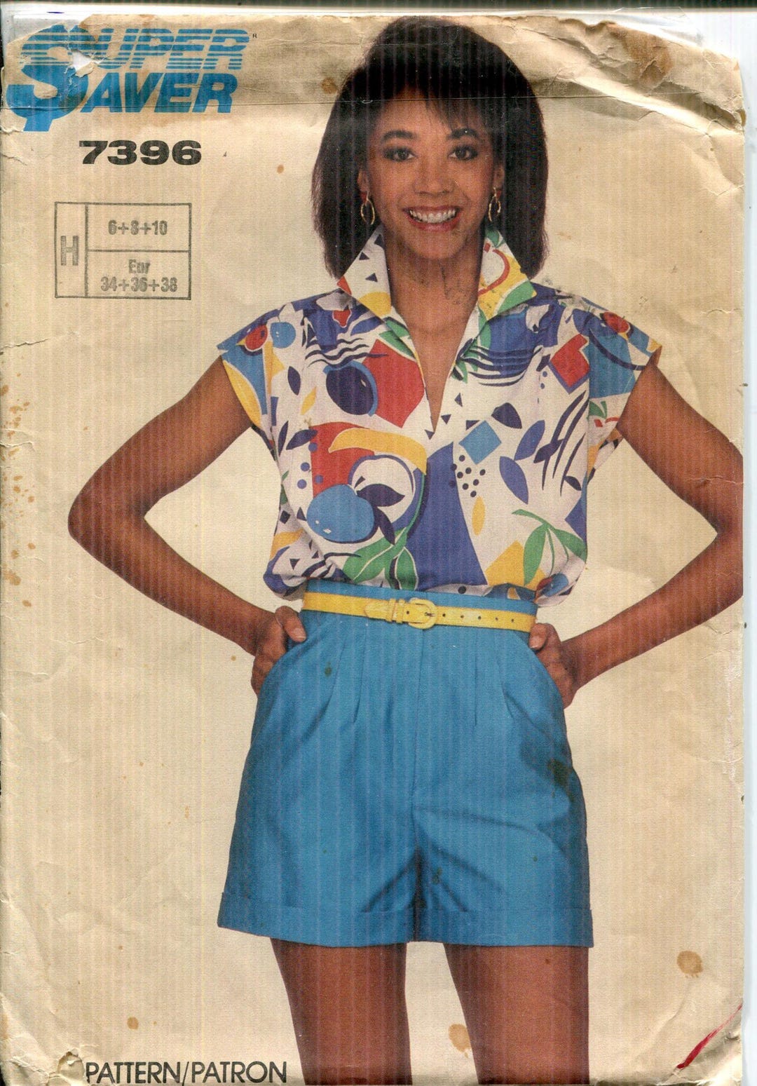 Pattern Misses Easy to Sew Shorts With Fly Front Zipper & Pullover Top ...