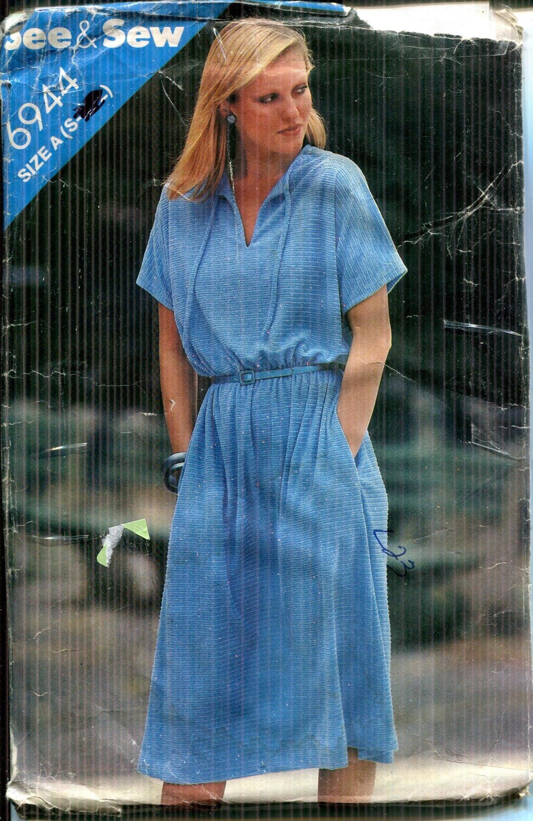 Pattern Misses Very Loose Fitting Dress, Below Mid Knee, Round Neckline ...
