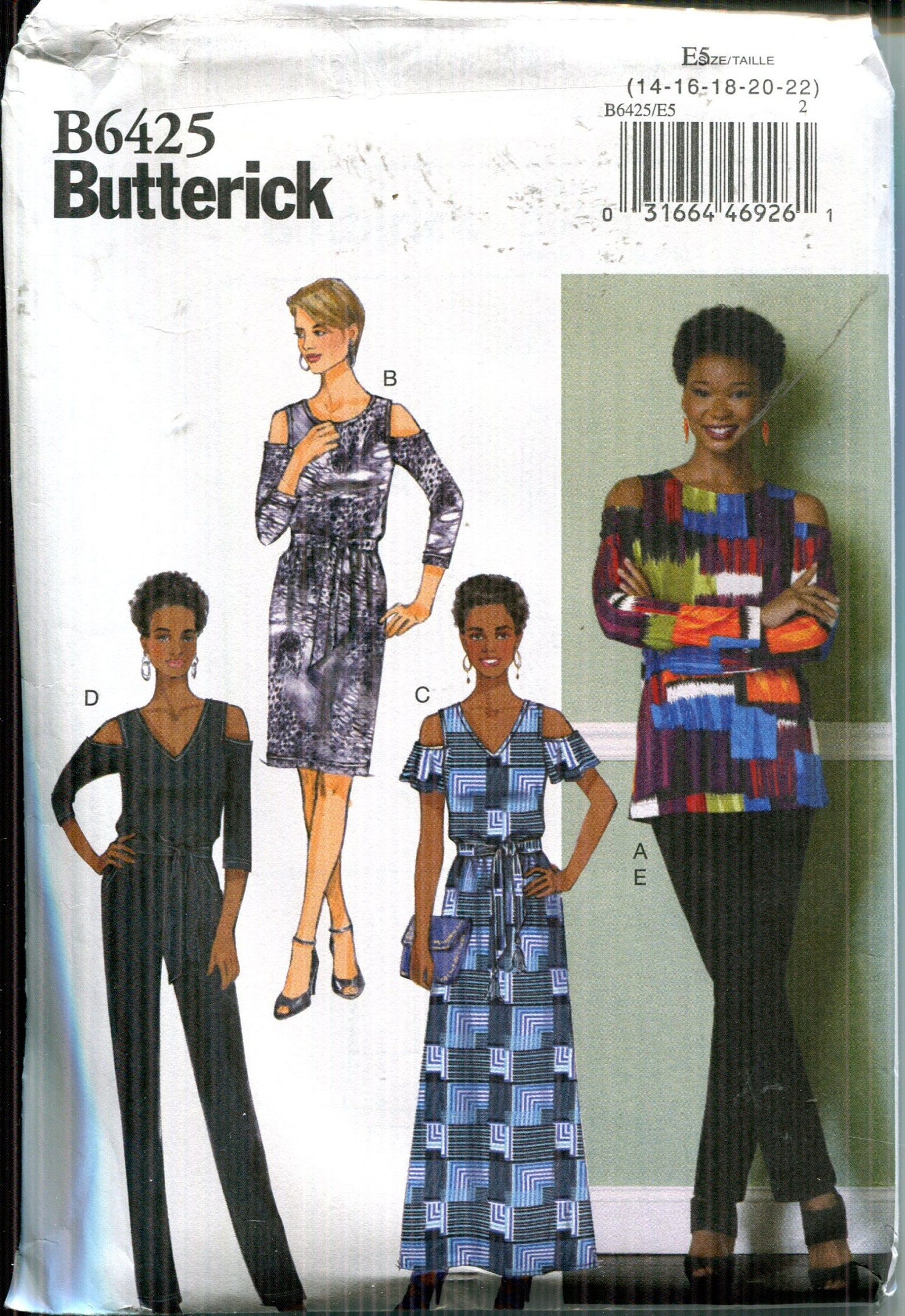 Pattern Misses' Close Fitting Top Dress at Knee or - Etsy