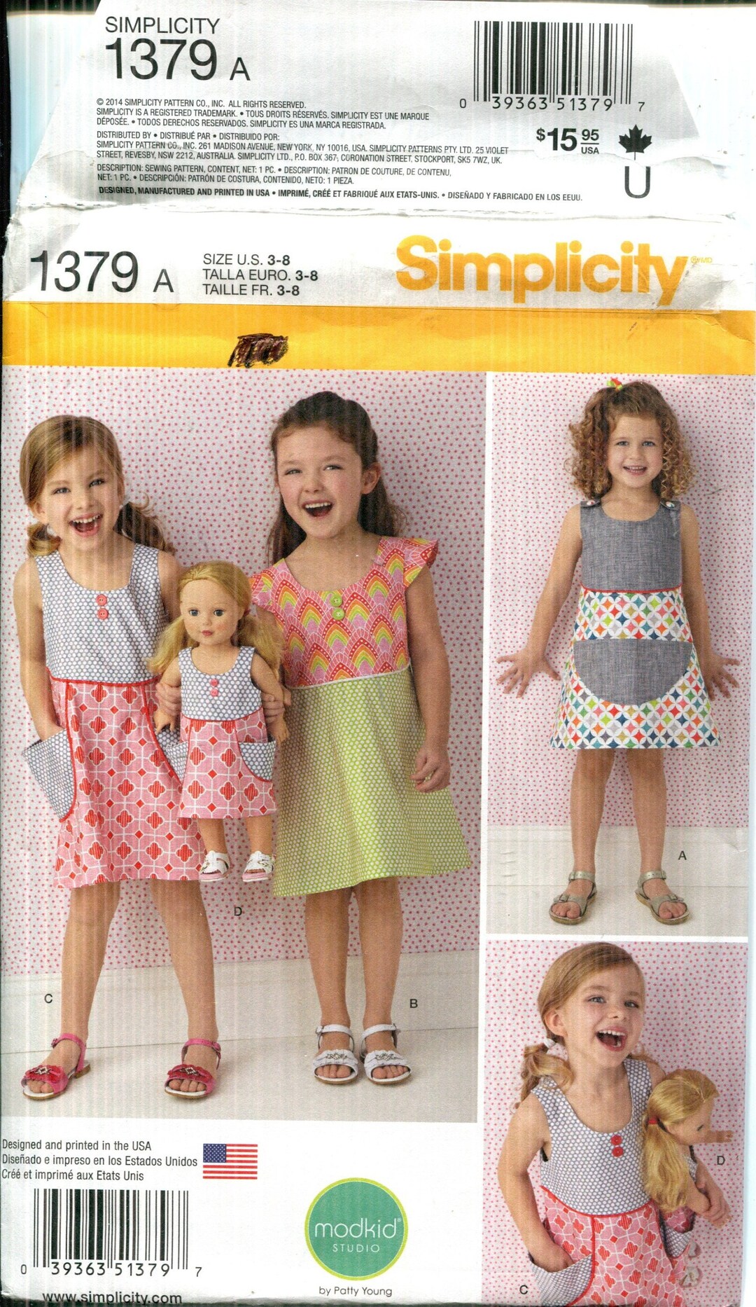 Pattern Toddler Girls Childrens Dresses With Sleeve Variations, Pocket ...