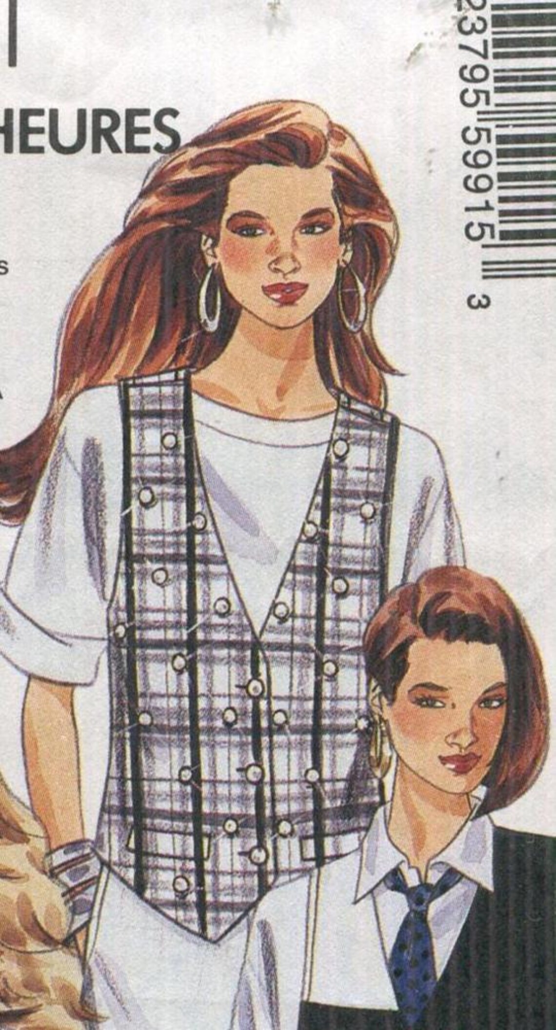Unisex Pattern Vest, Button up Front, Shaped Front, Lined Pockets ...