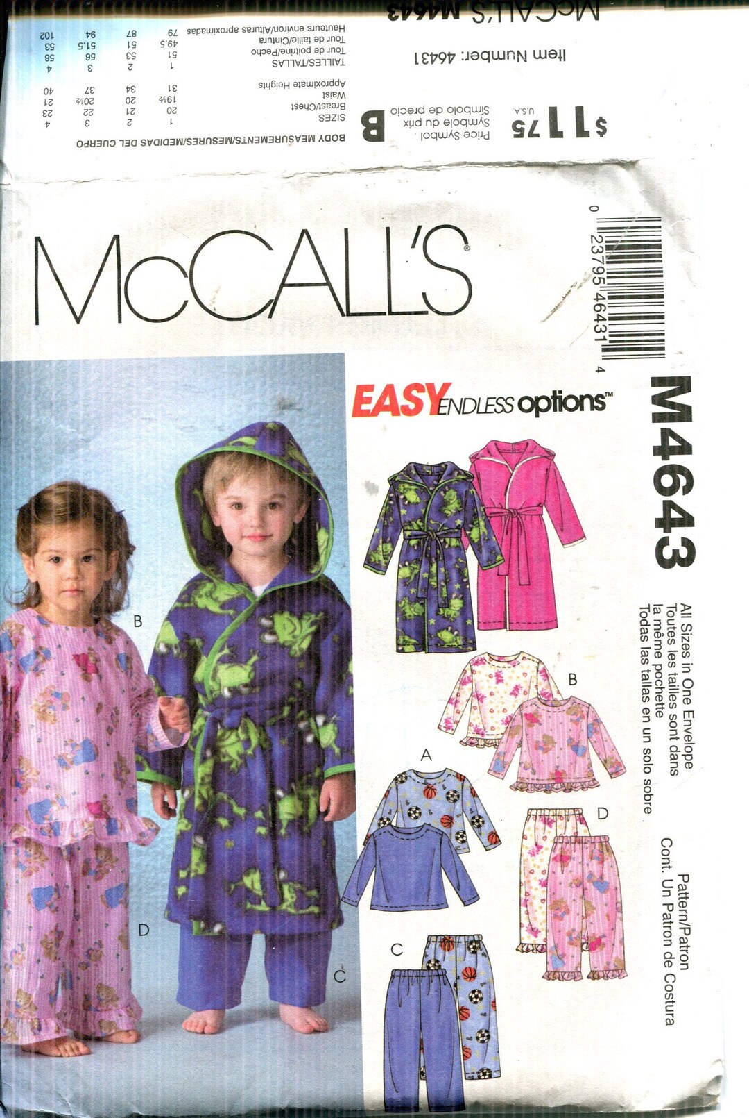 Pattern Unisex Boy Girl Infant Toddler Children's Sleepwear Robe ...