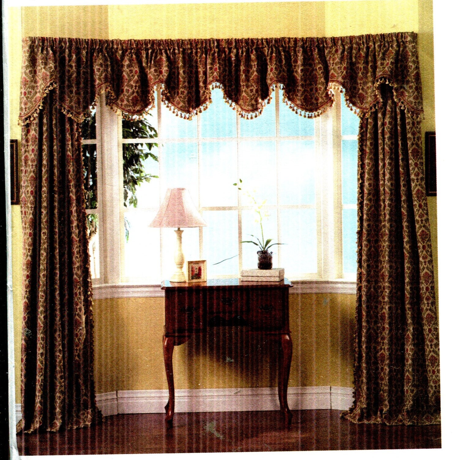 Home Decorating Specialty Window Treatments Trumpet Valance - Etsy