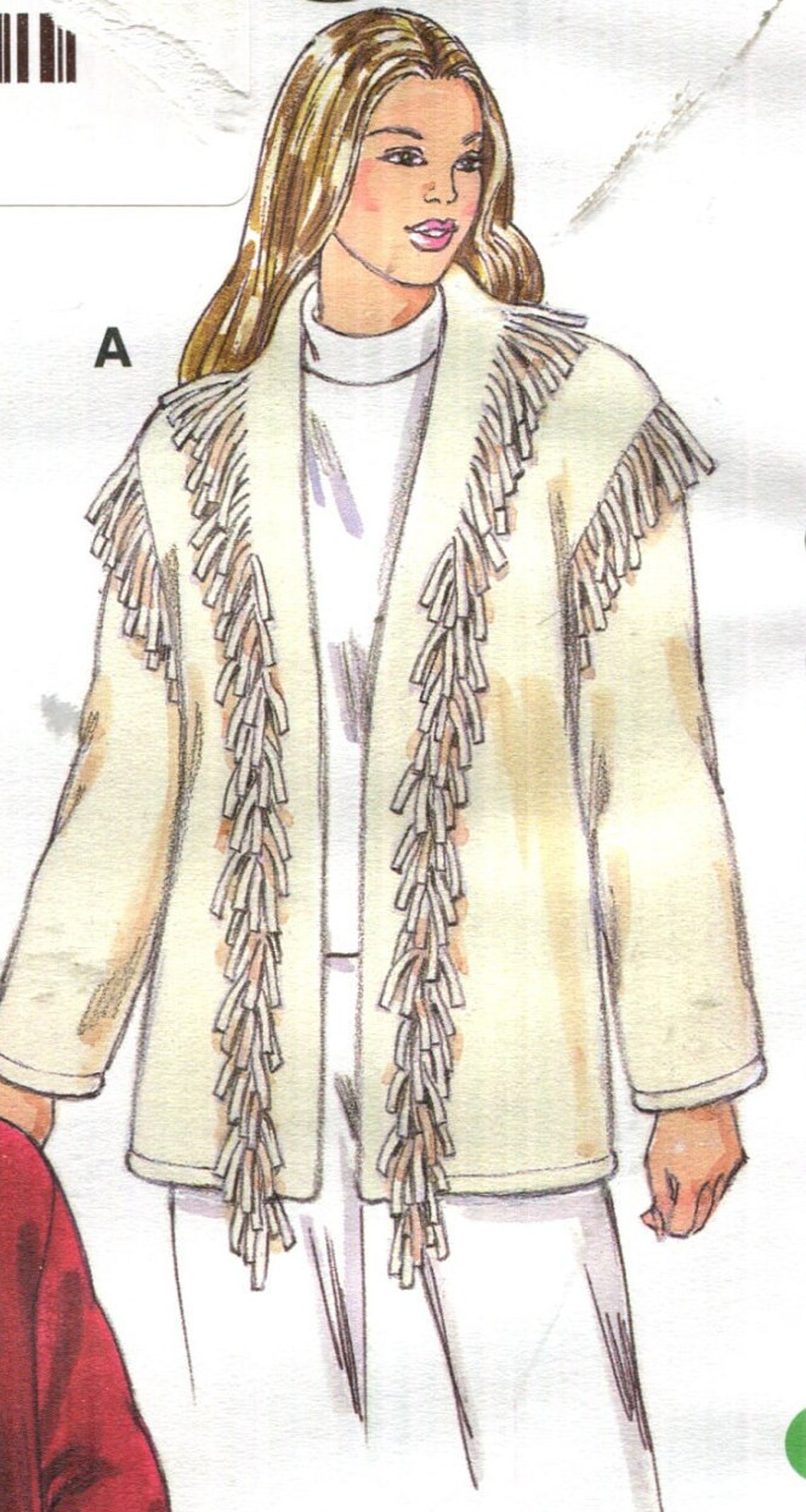 Pattern Misses' Unlined Jackets, Fringed Coats or Double Breasted Coat ...