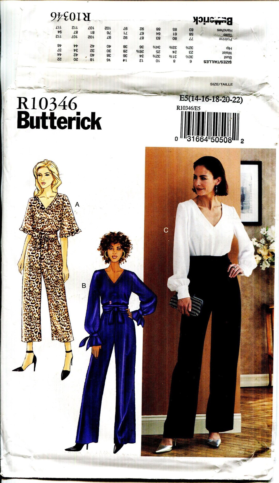Pattern Misses' Close Fitting Jumpsuits With Sash's, Variations, Back ...