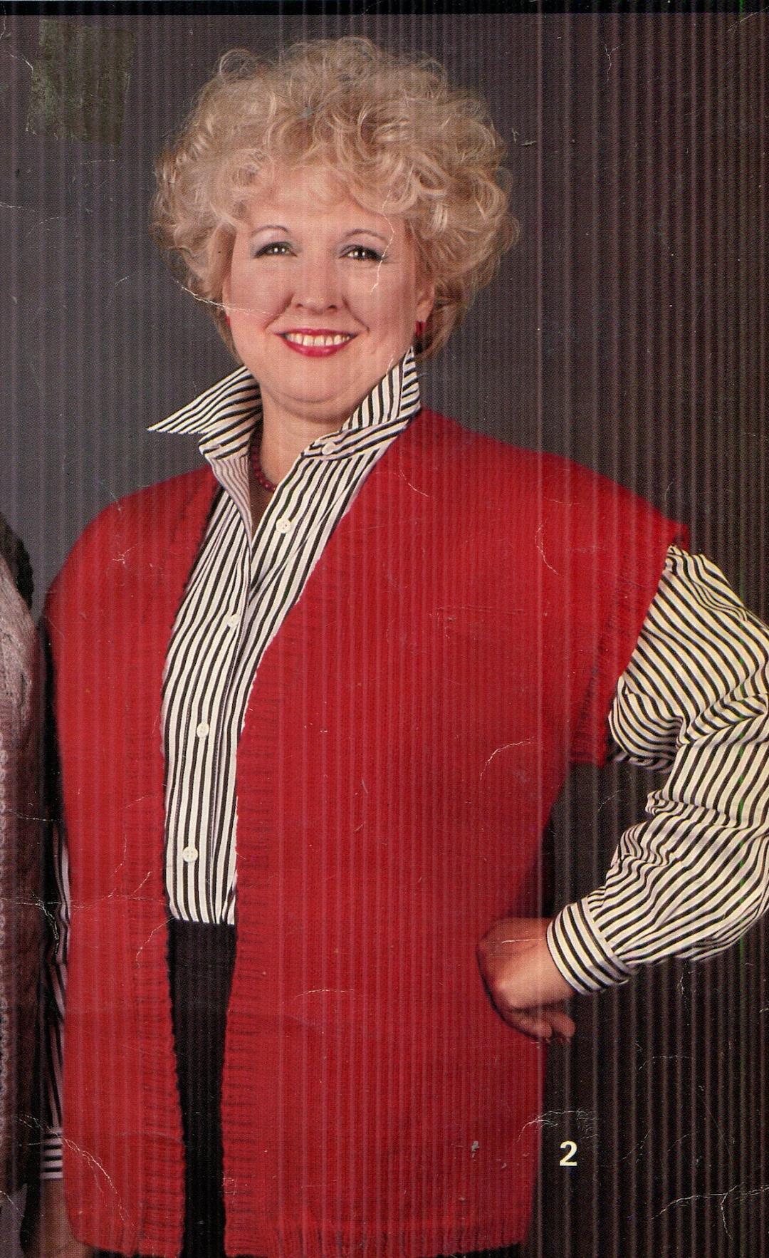 Misses' Full Figure Stockinette Vest Sweater Tops PDF Knitting ...