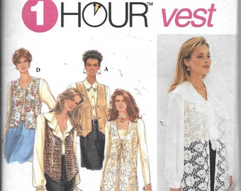 Easy Misses' Lined Vests Pattern, Simplicity 8744 - Etsy