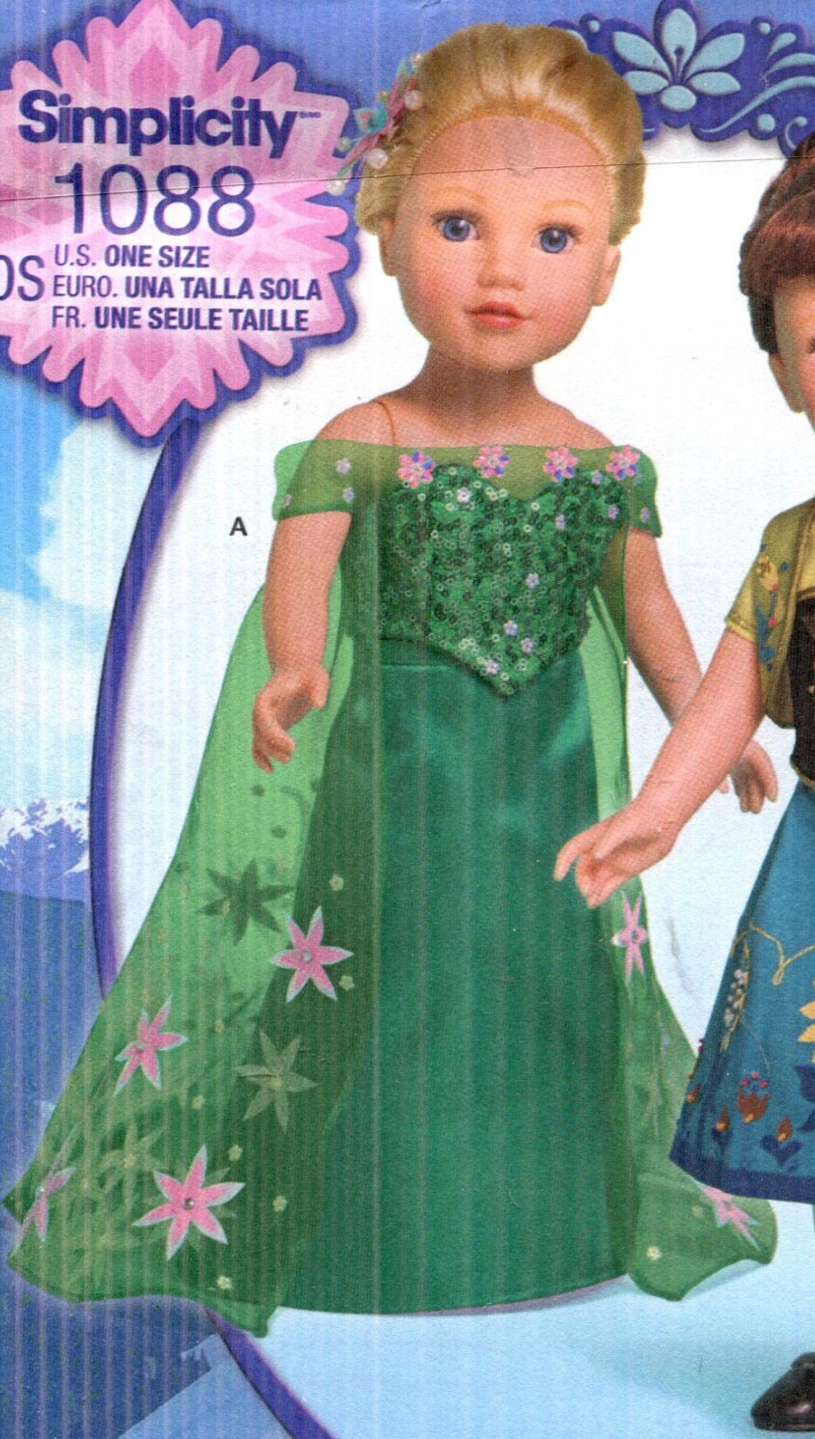 Pattern 18 Girl Doll Clothes Frozen Costumes american Doll UNCUT ...