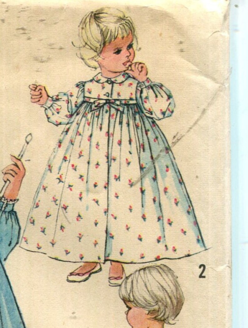 Pattern Girls Toddlers Sleepwear Matching Pullover Nightgown - Etsy