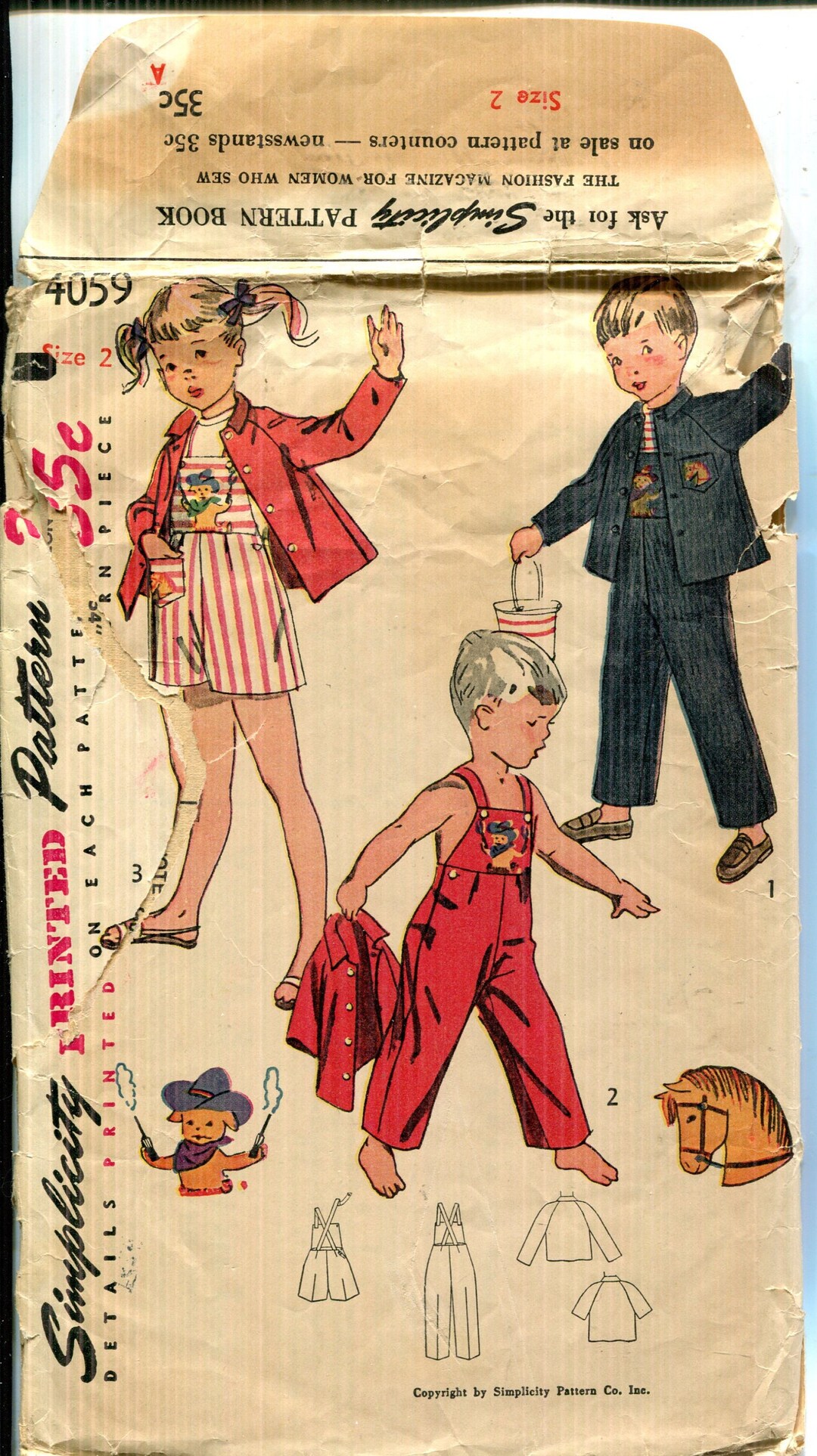 Pattern Toddlers Children's Pattern Girl Boy Unisex Overalls in Two ...
