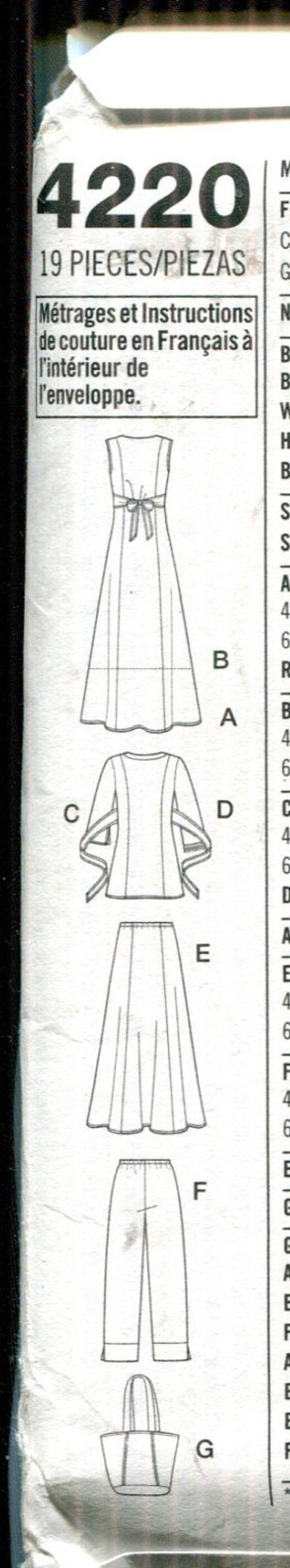 Pattern Misses' Skirt, Cropped Pants, Pullover Dress in Two Lengths or ...