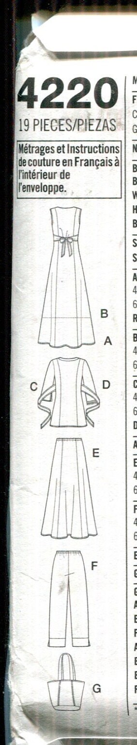 Pattern Misses' Skirt, Cropped Pants, Pullover Dress in Two Lengths or ...