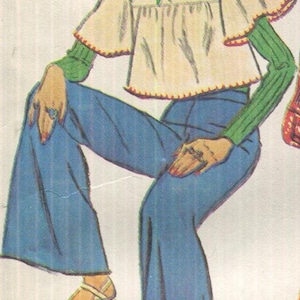 Vintage Simplicity 6037 Sewing Pattern Young Teen Girl Top & Skirt Size ...