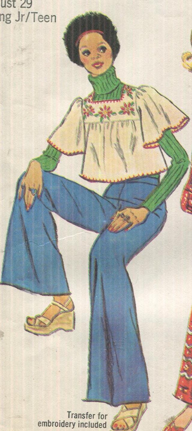 Vintage Simplicity 6037 Sewing Pattern Young Teen Girl Top & Skirt Size ...