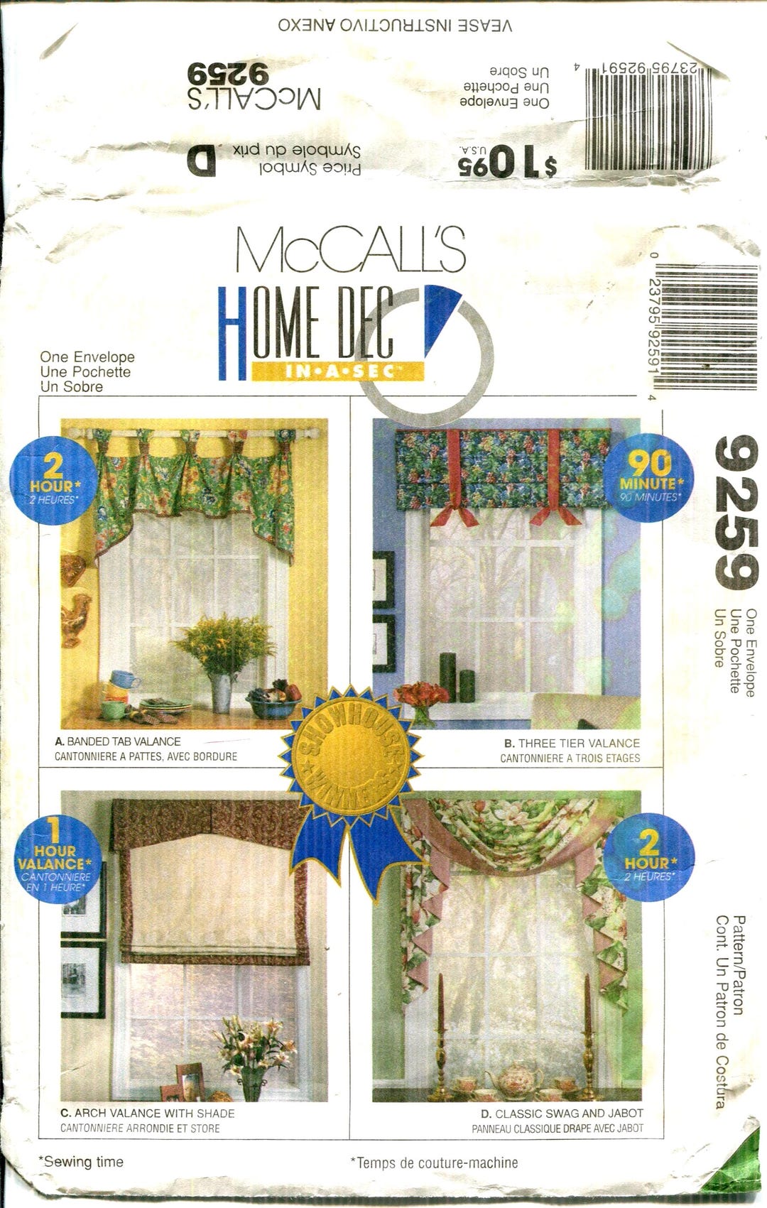 Home Decorating Banded Tab Valance, Three Tier Valance, Arch Valance ...