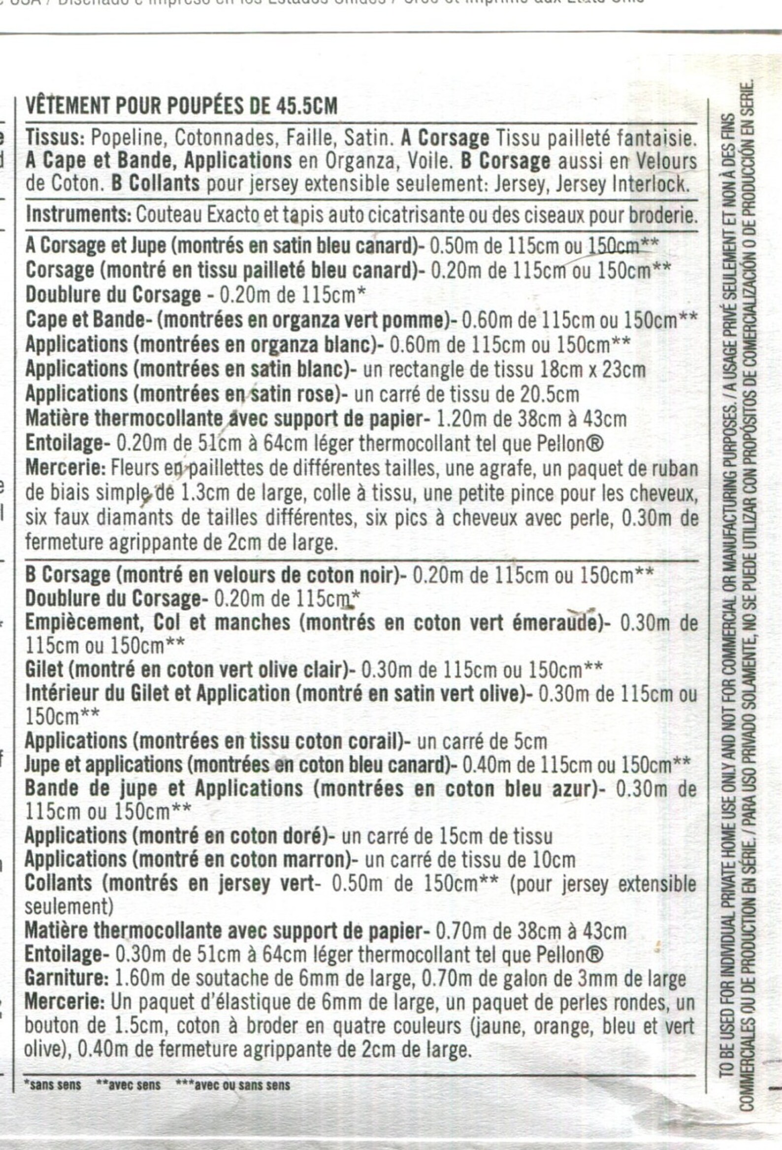 Pattern 18 Girl Doll Clothes Frozen Costumes american Doll UNCUT ...