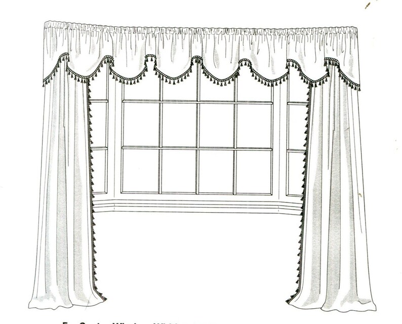 Home Decorating Specialty Window Treatments Trumpet Valance - Etsy