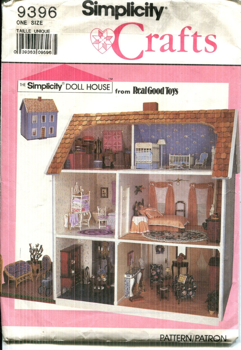 Pattern Simplicity Doll House Interior Design Instructional - Etsy
