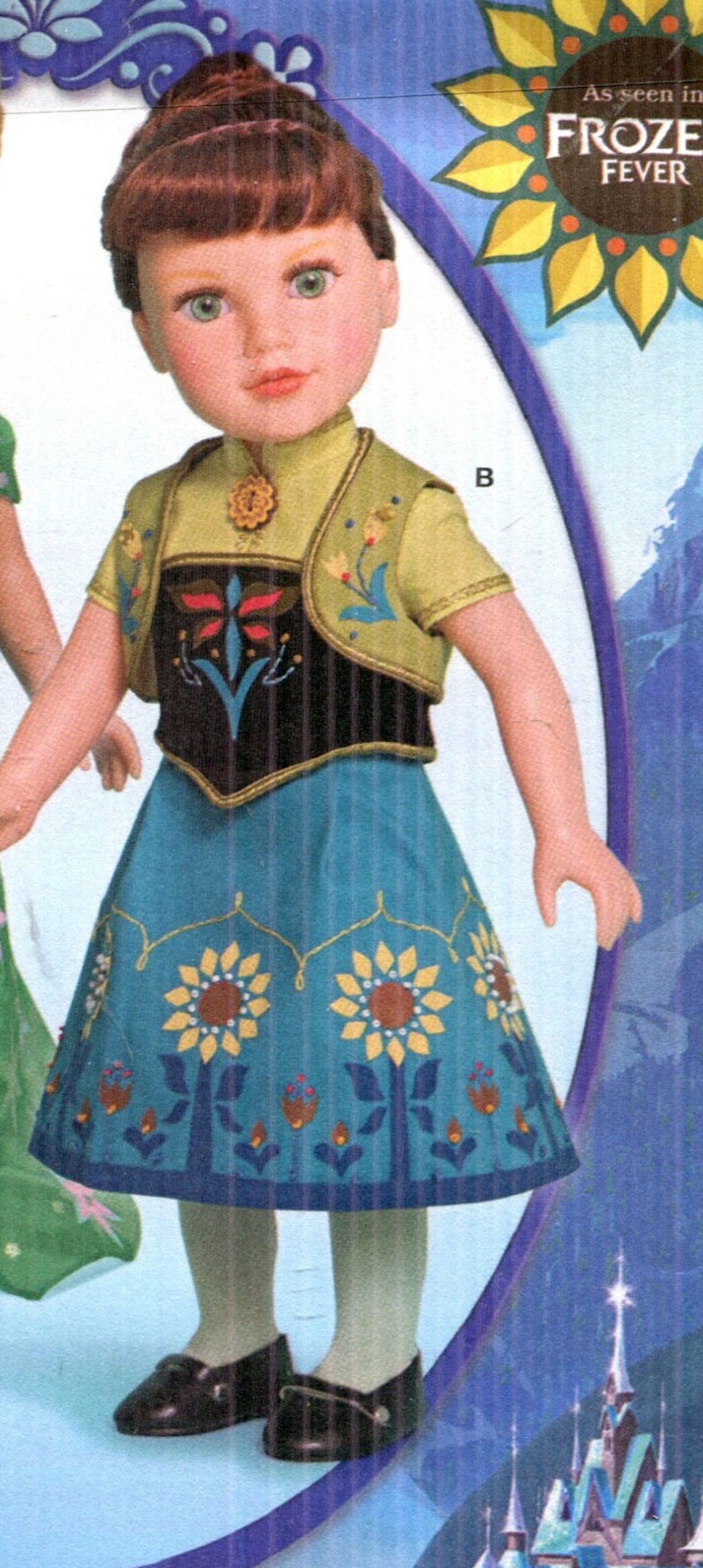 Pattern 18 Girl Doll Clothes Frozen Costumes american Doll UNCUT ...