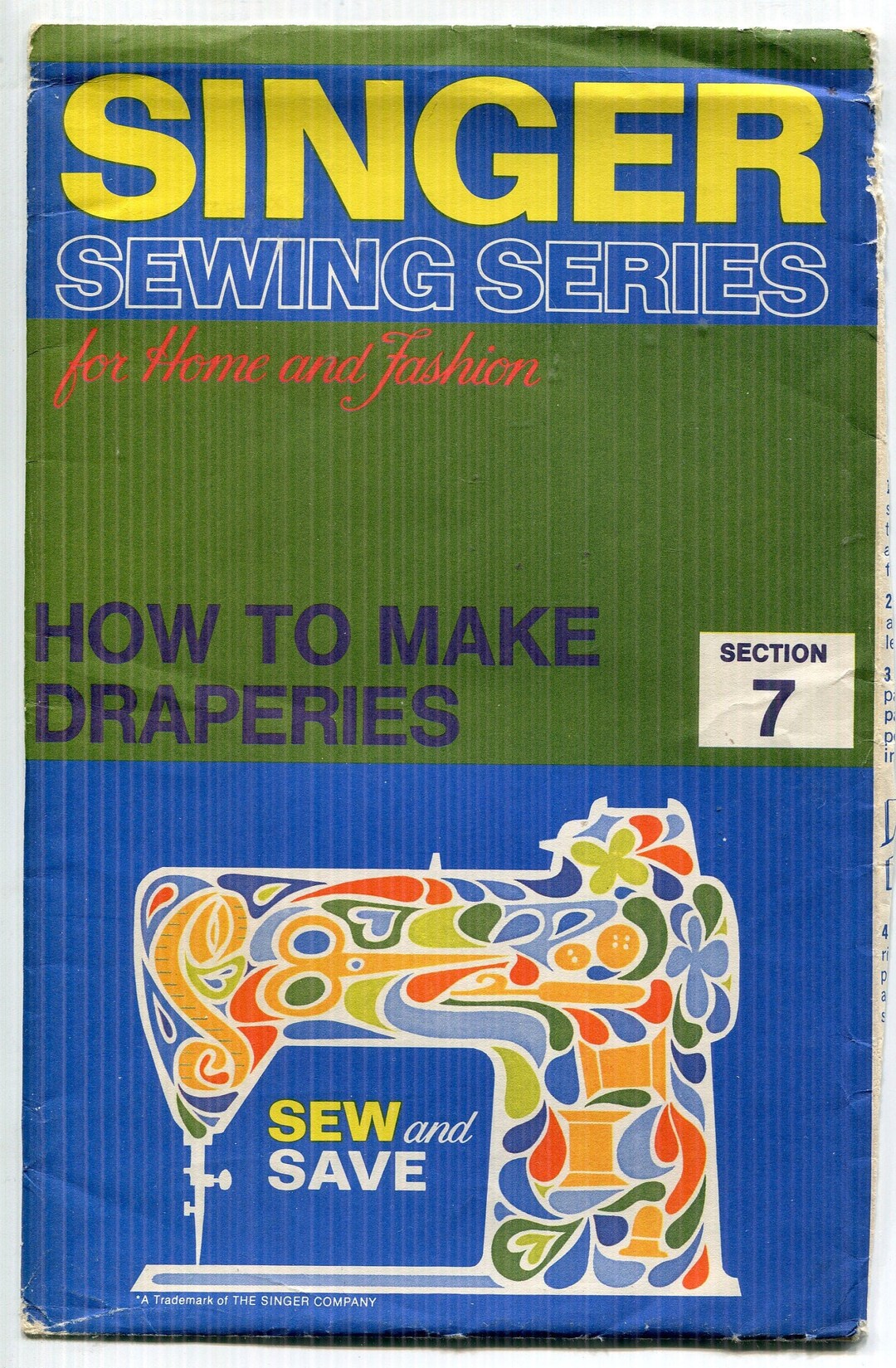 1970's Singer Sewing Series - How to Make Draperies - Section 7 of ...