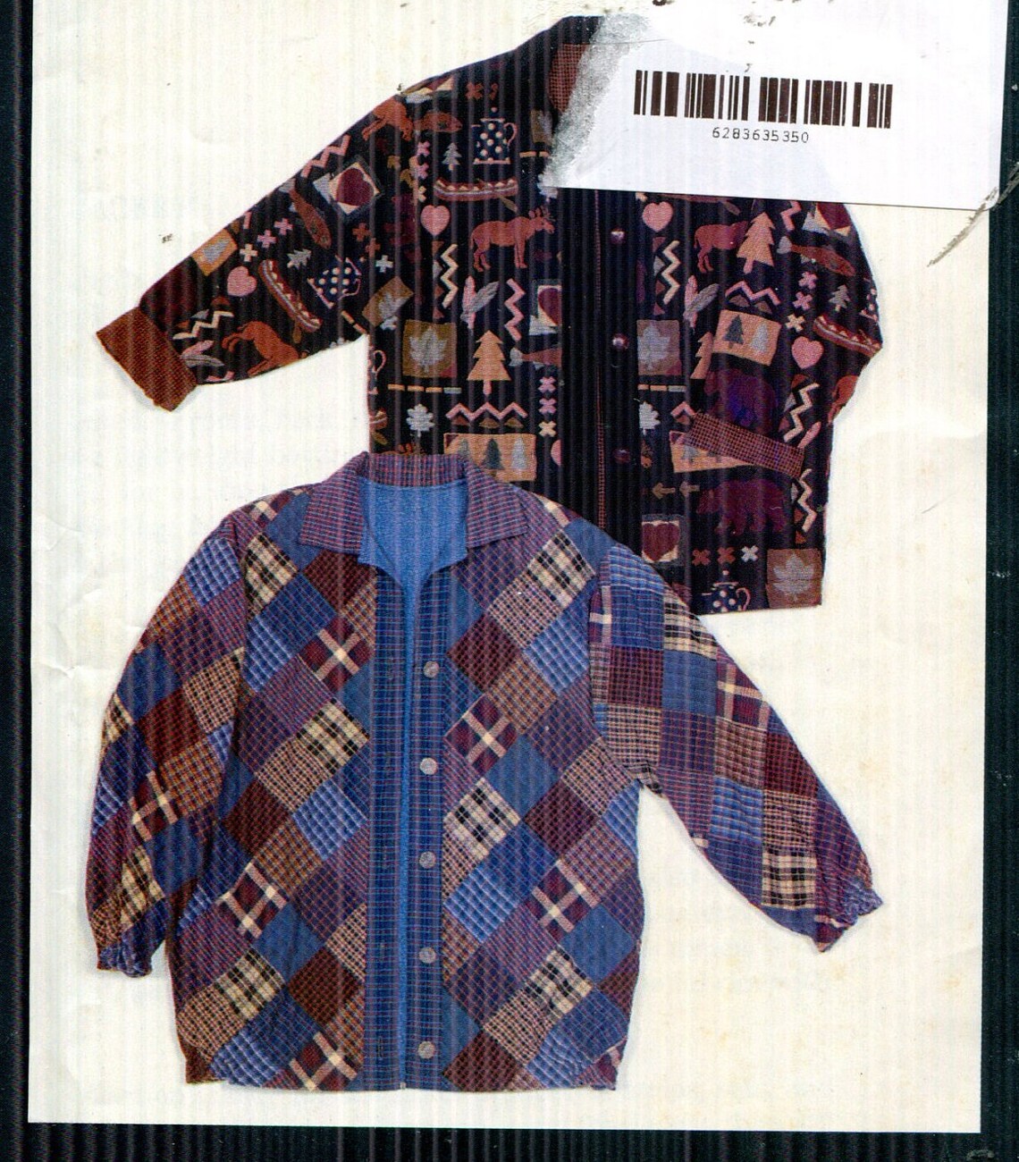 Misses Pattern Quilted Cozy Jacket UNCUT/FF A Quilters Wardrobe 124 ...