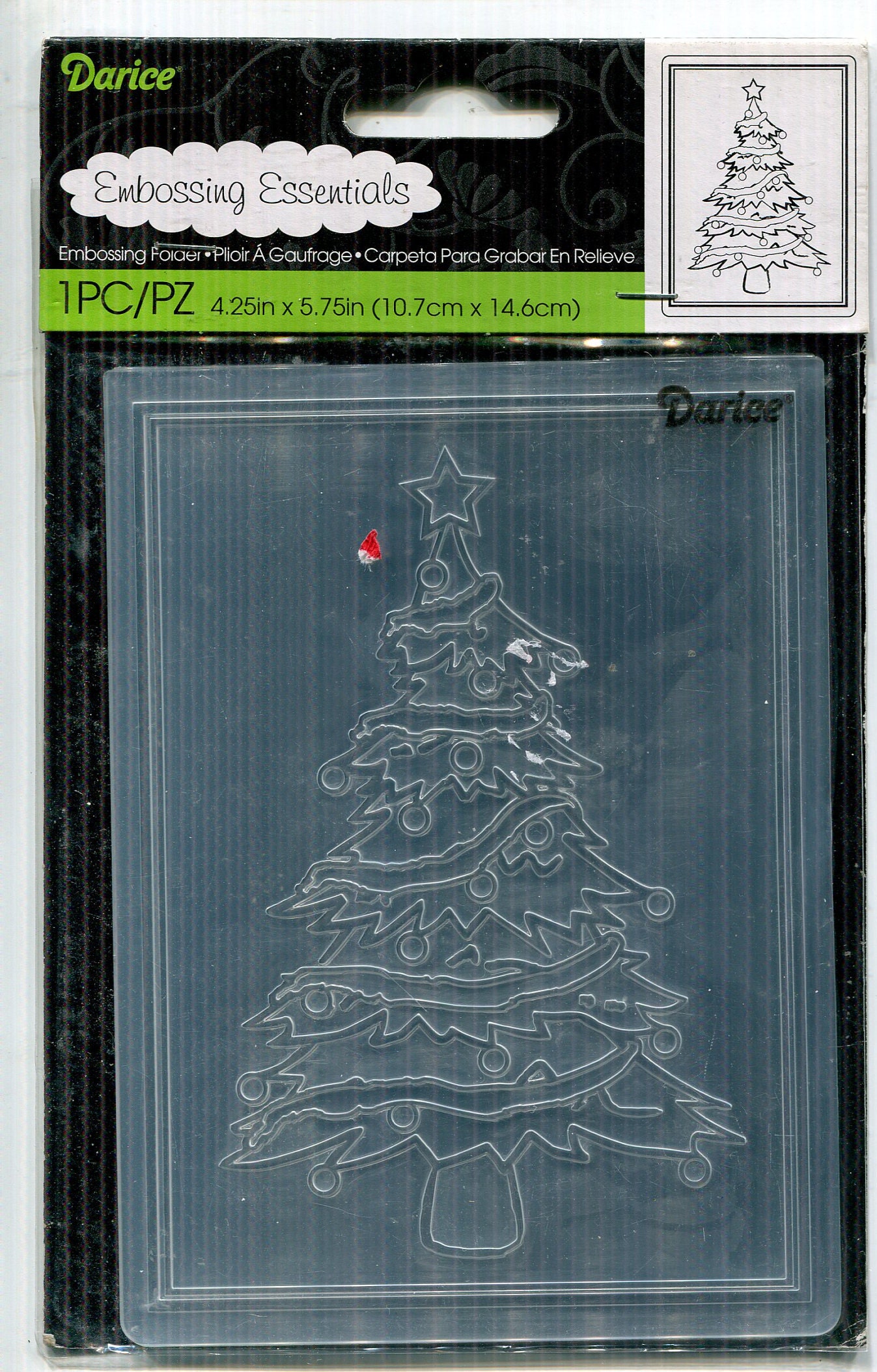 Darice Christmas Tree Embossing Essentials Embossing Folder | Etsy